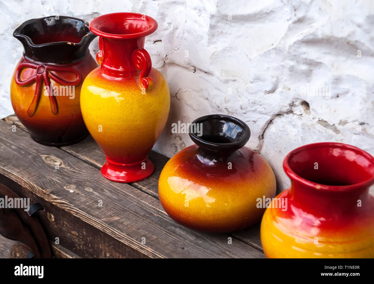 Handmade pottery decorated hi-res stock photography and images - Alamy
