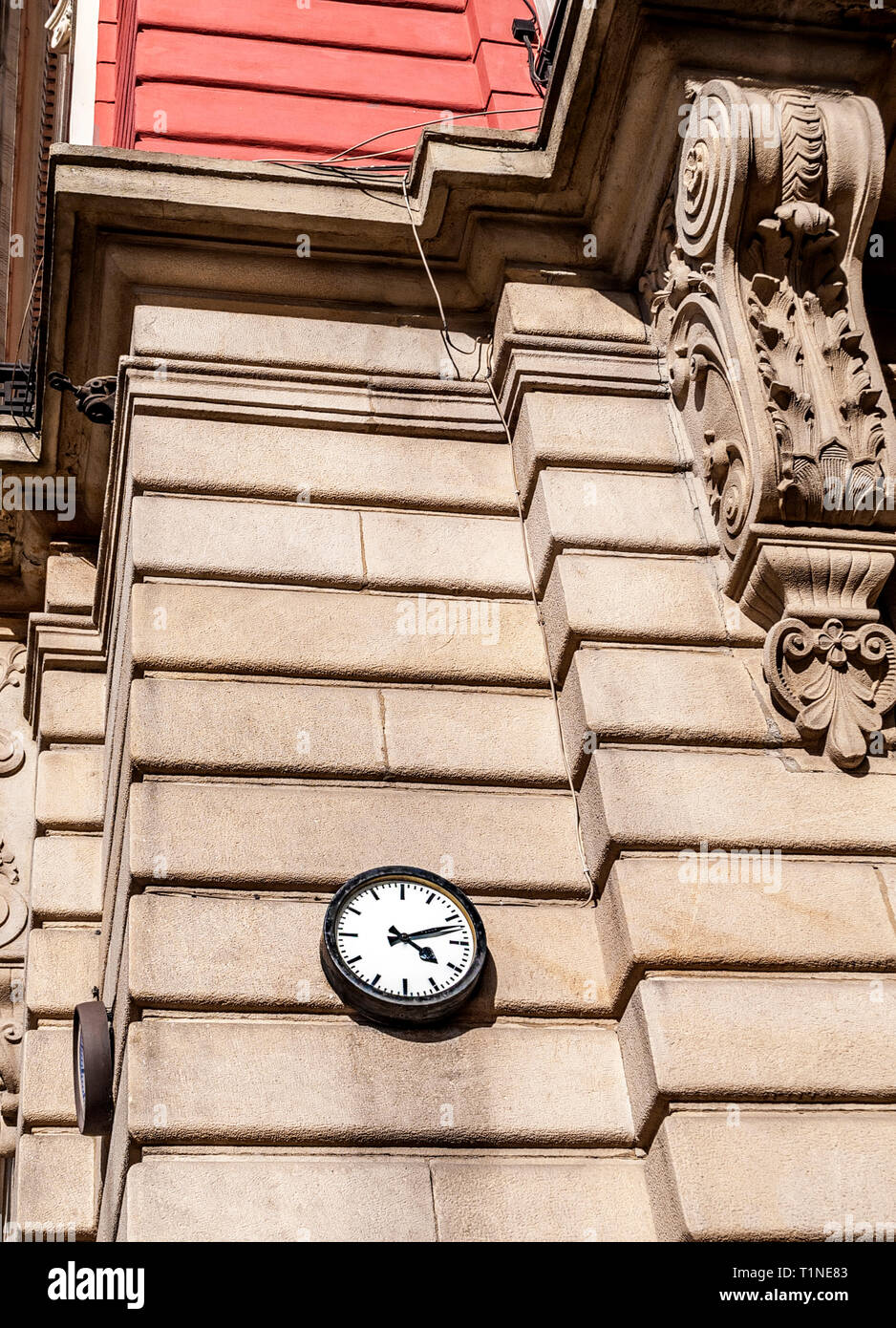 Building with a clock Stock Photo - Alamy