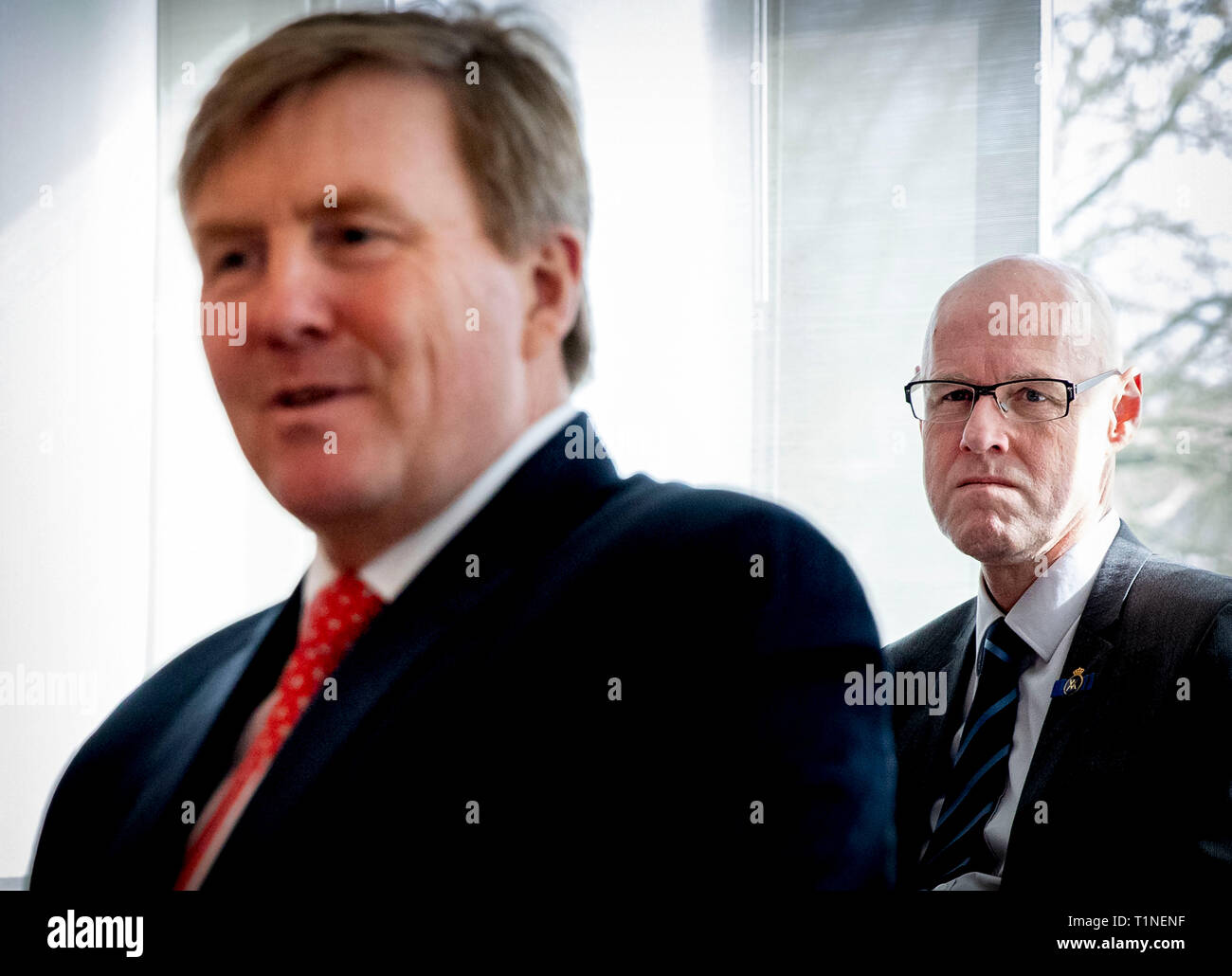 King Willem-Alexander visit the safety region Midden-West Brabant with ...