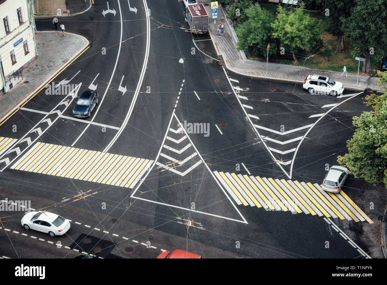 Intersection of Spartakovskaya, Novoryazanskaya streets and Elokhovsky ...