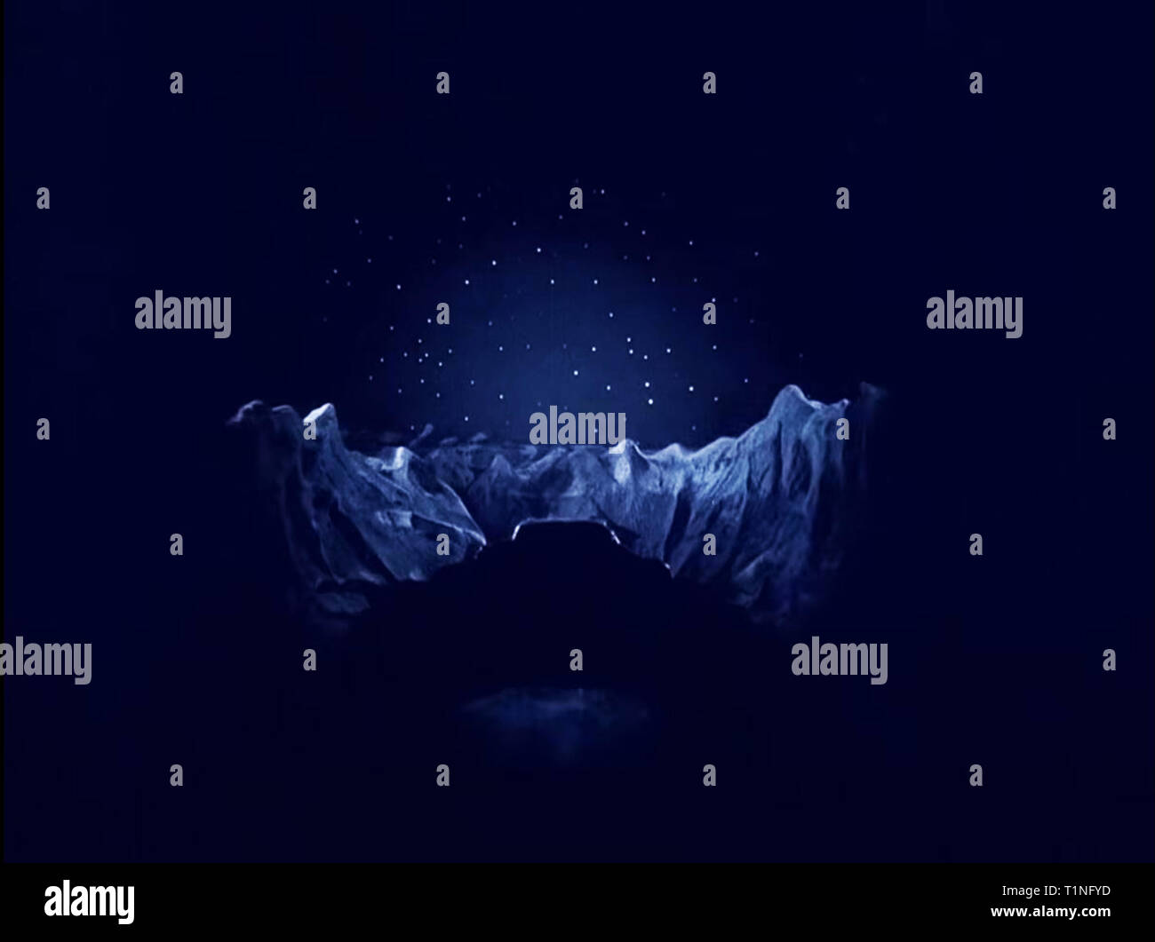 a cool vintage representation of the night sky Stock Photo - Alamy
