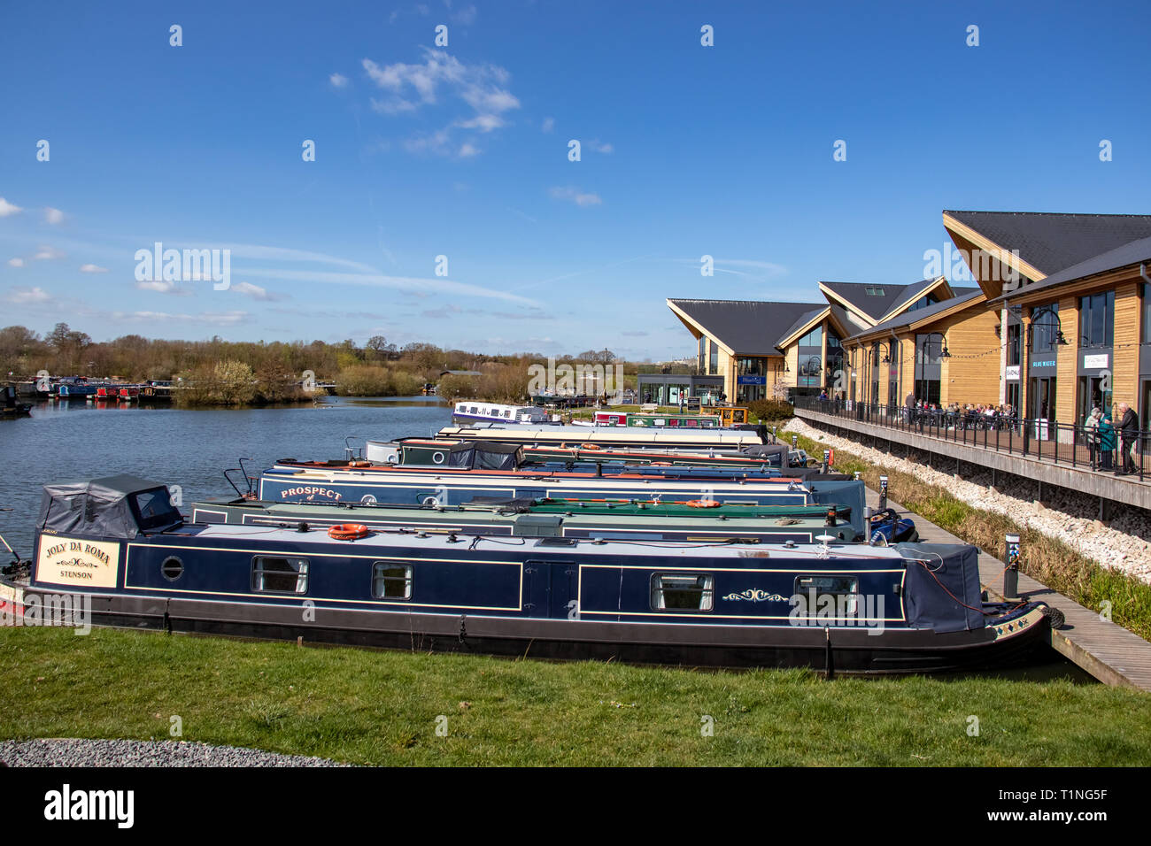 Canal boats mercia marina willington hi-res stock photography and ...