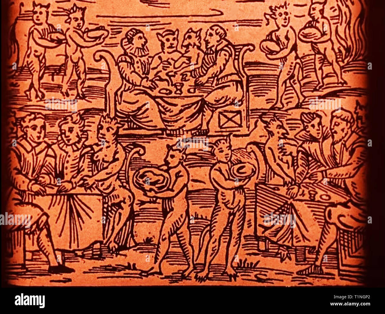 Vintage Demonic Iconography from the Witch Trials and inquisition days ...