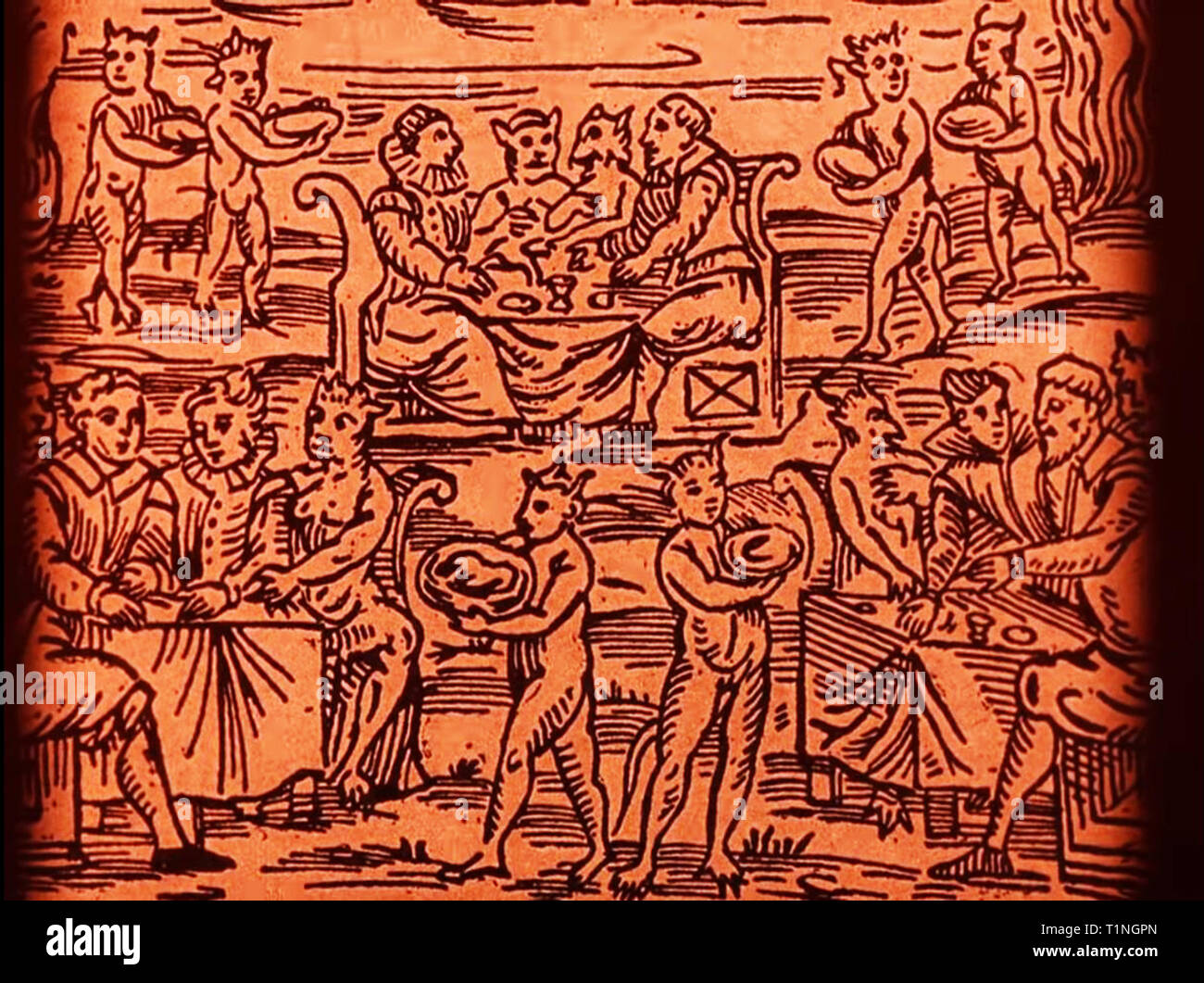 Vintage Demonic Iconography from the Witch Trials and inquisition days ...