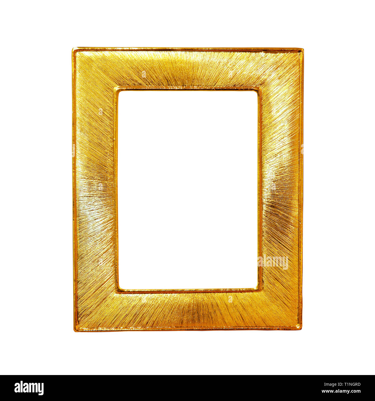 Golden frame isolated with clipping path included Stock Photo - Alamy