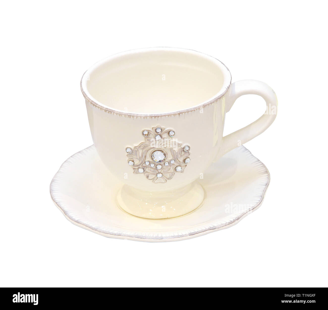 Ceramic teacup isolated with clipping path included Stock Photo - Alamy