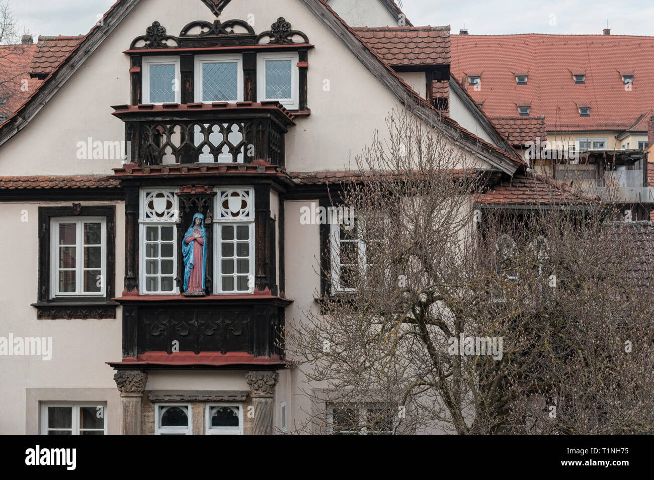 The historic old town of Bamberg with baroque architecture and iconic ...