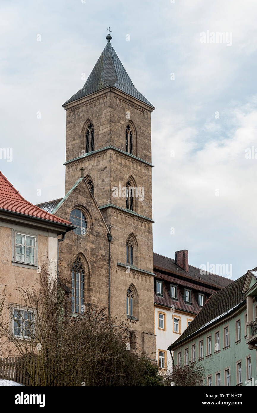 The historic old town of Bamberg with baroque architecture and iconic ...