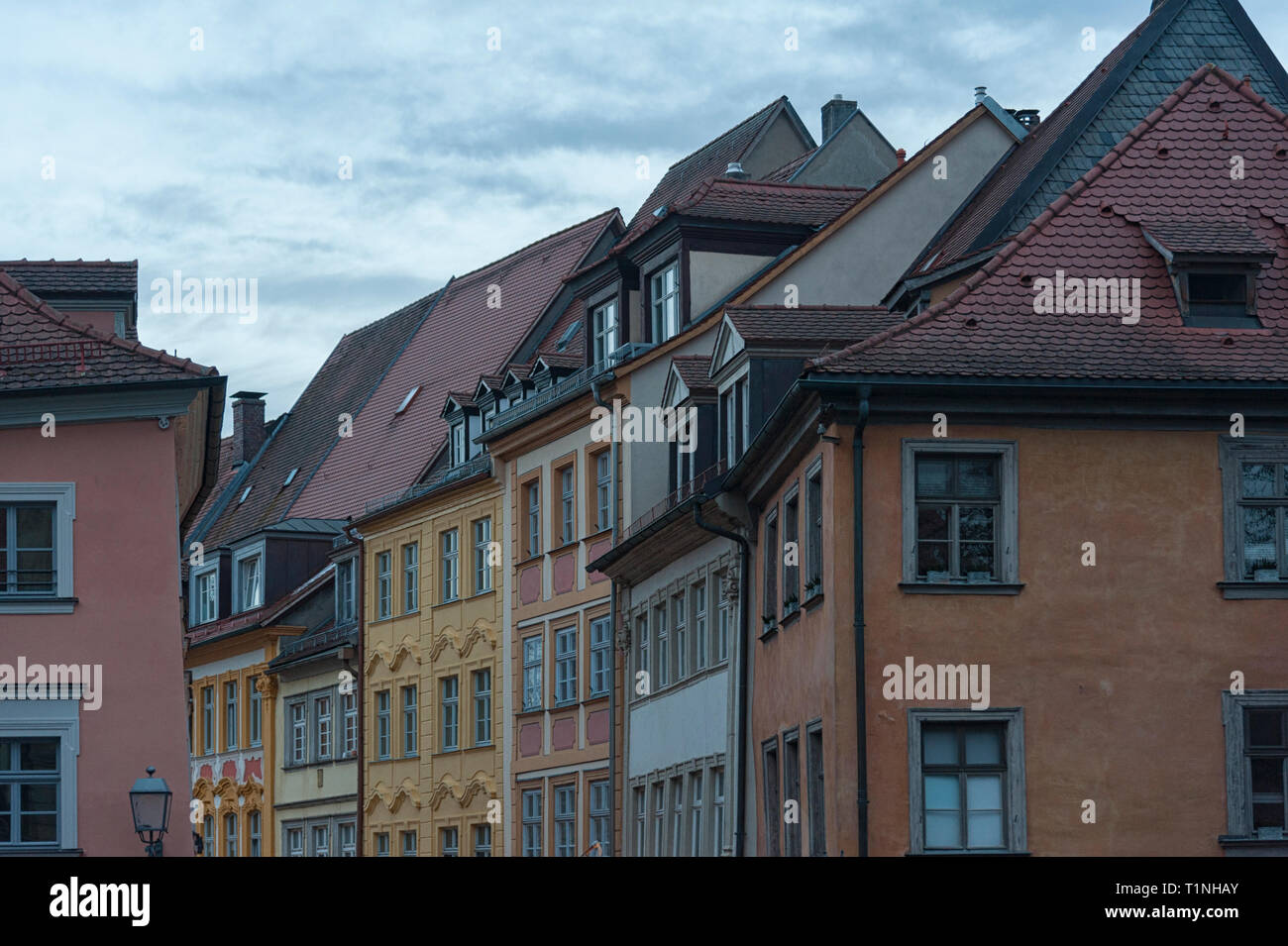 The historic old town of Bamberg with baroque architecture and iconic ...