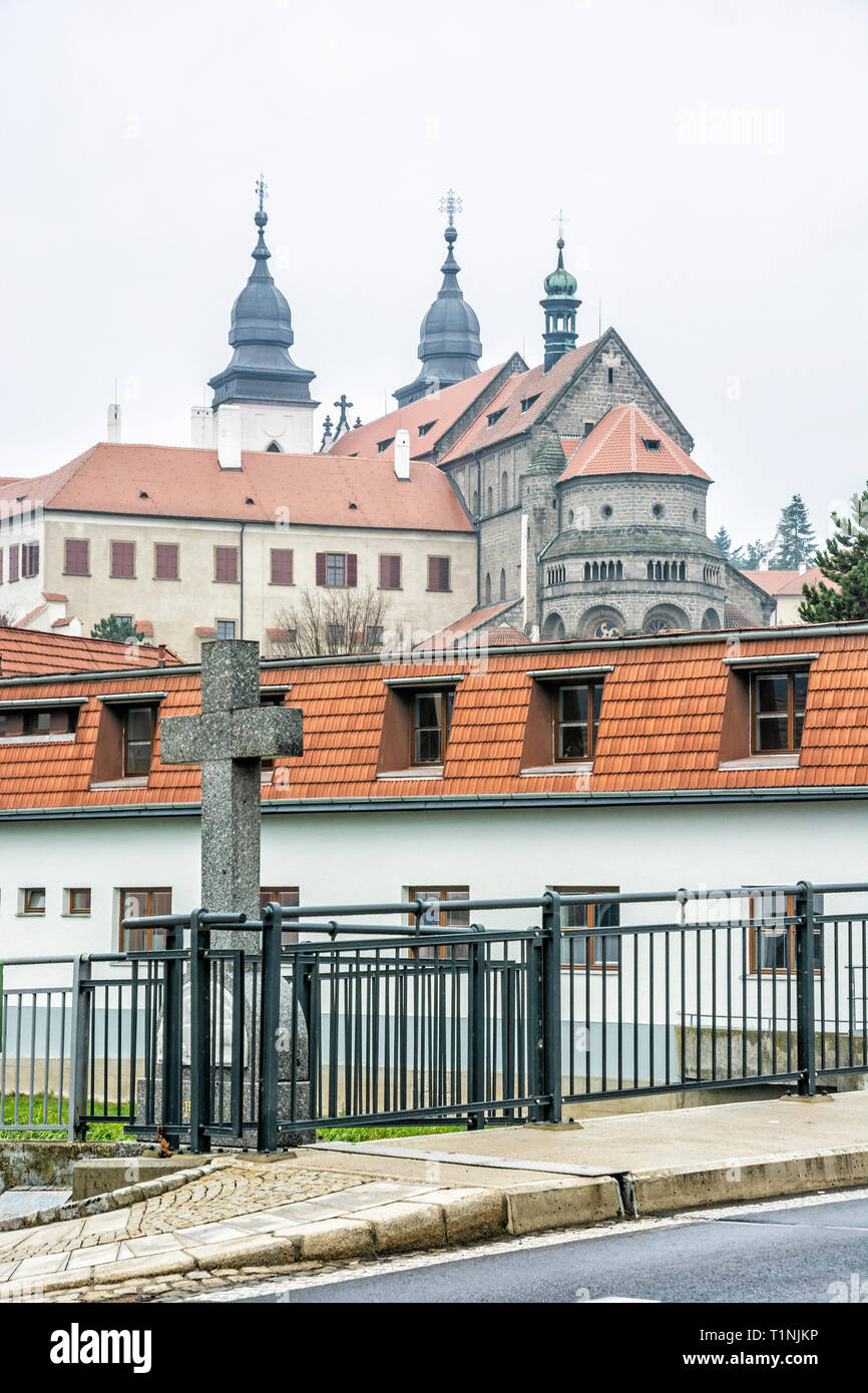 Jewish quarter and chateau in Trebic, Czech republic. Travel ...