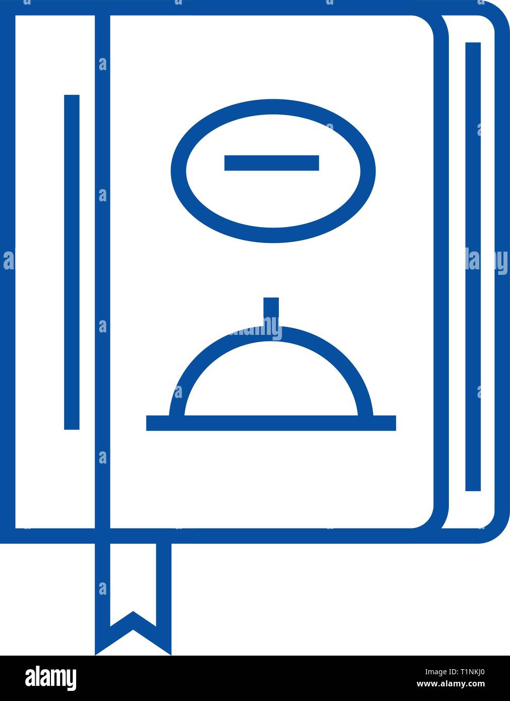 Menu,lunch line icon concept. Menu,lunch flat vector symbol, sign ...