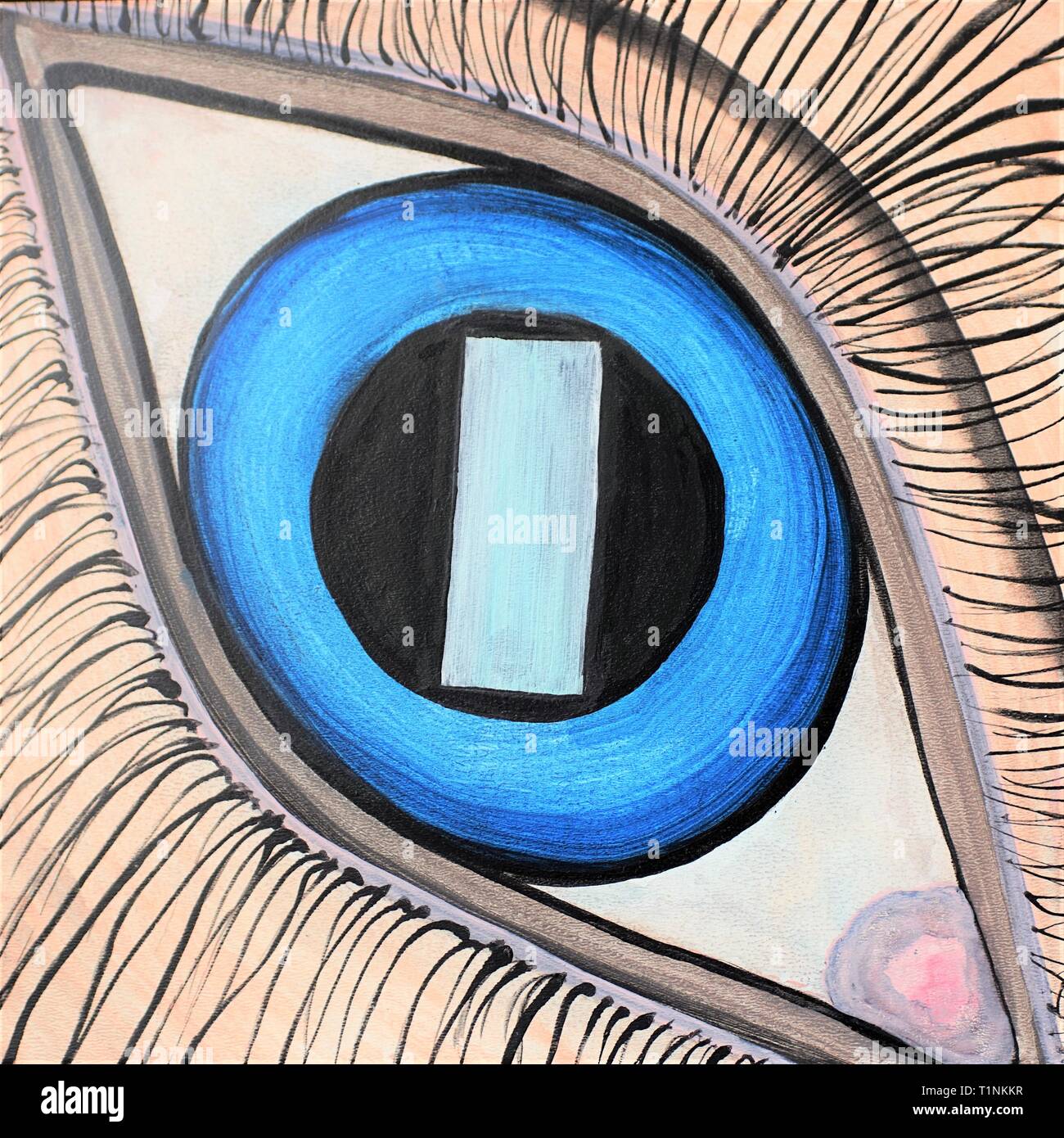 blue eye art Stock Photo - Alamy