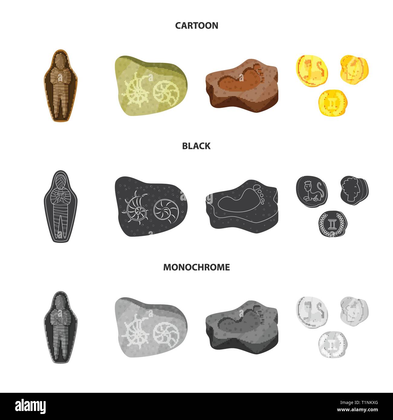 mummy,rock,coins,ancient,black,imprint,antique,Egypt,figure,track ...