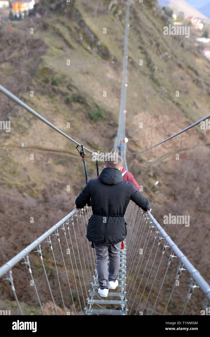 Crossing a bridge Stock Photo - Alamy