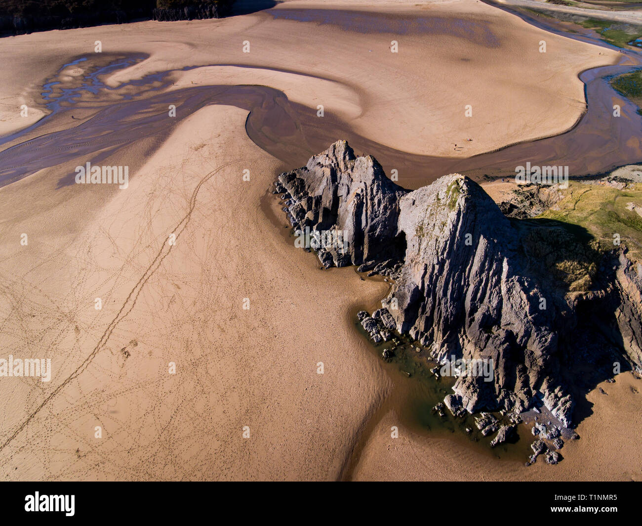 Pennard three cliff hi-res stock photography and images - Alamy