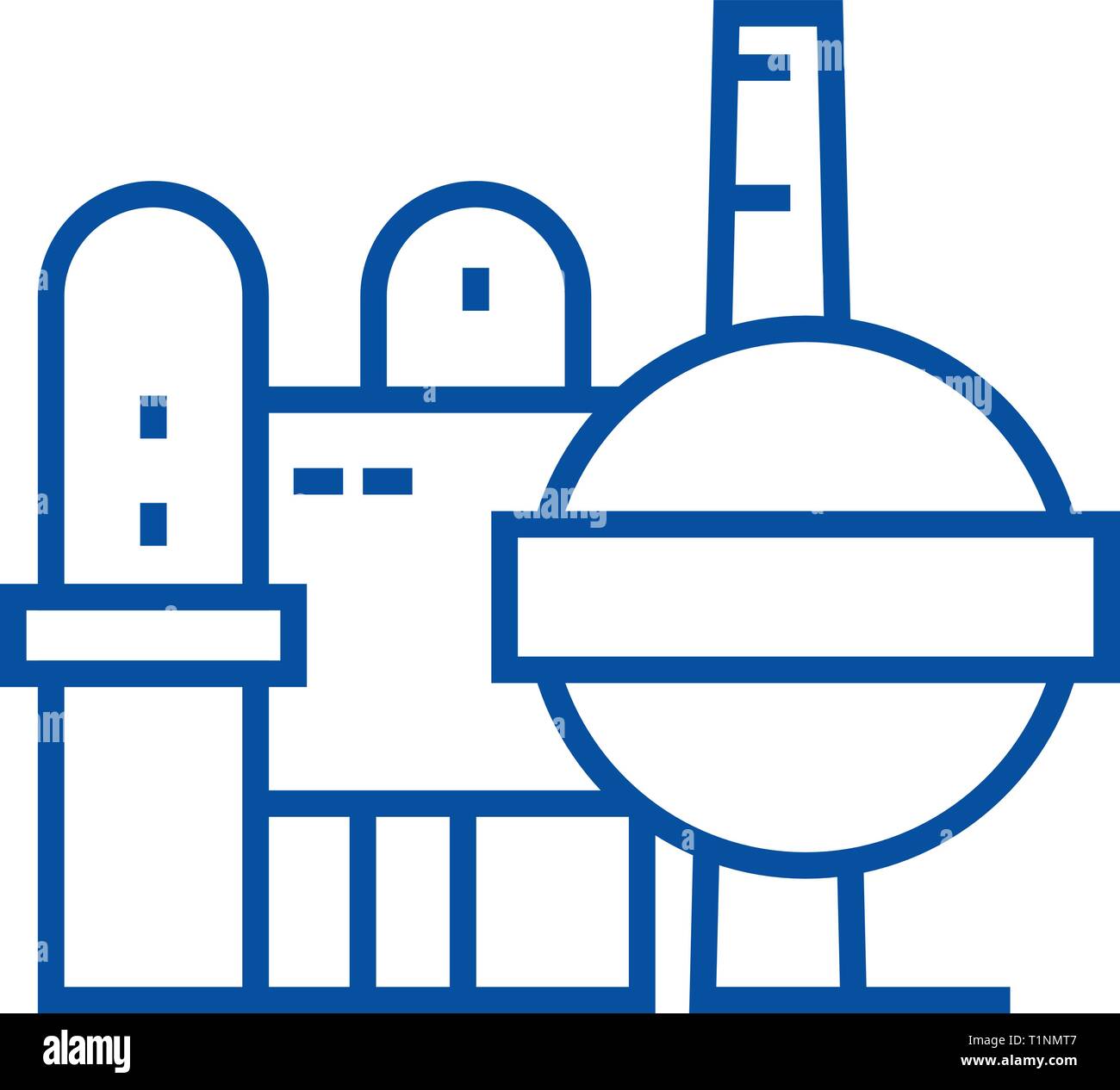 Oil Refinery Stock Vector Images - Alamy