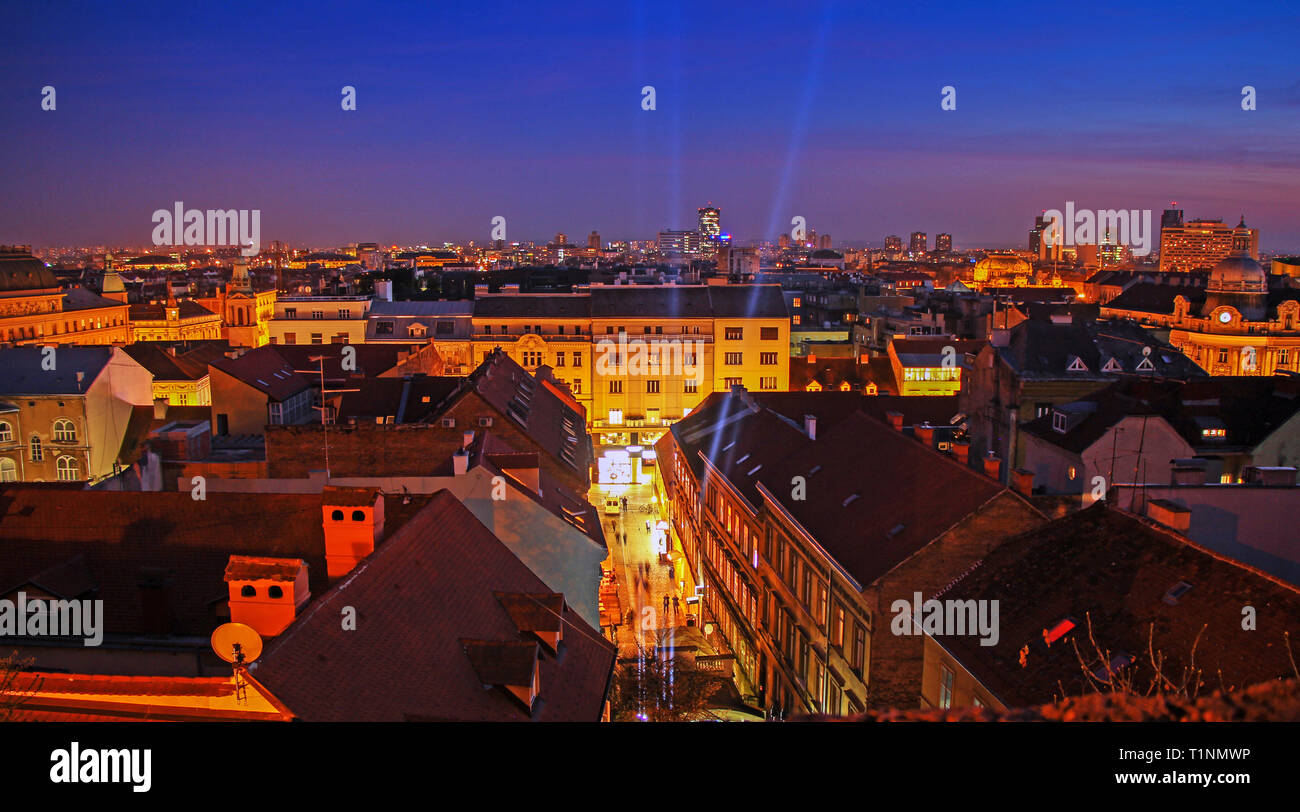 Zagreb panorama view hi-res stock photography and images - Alamy