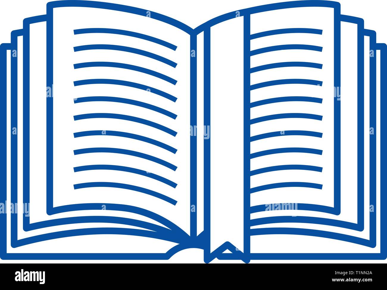 Flat Open Book Outline