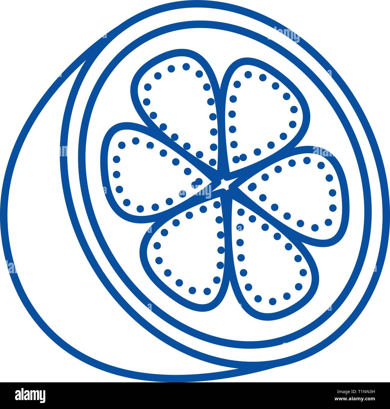 Orange line icon concept. Orange flat vector symbol, sign, outline ...