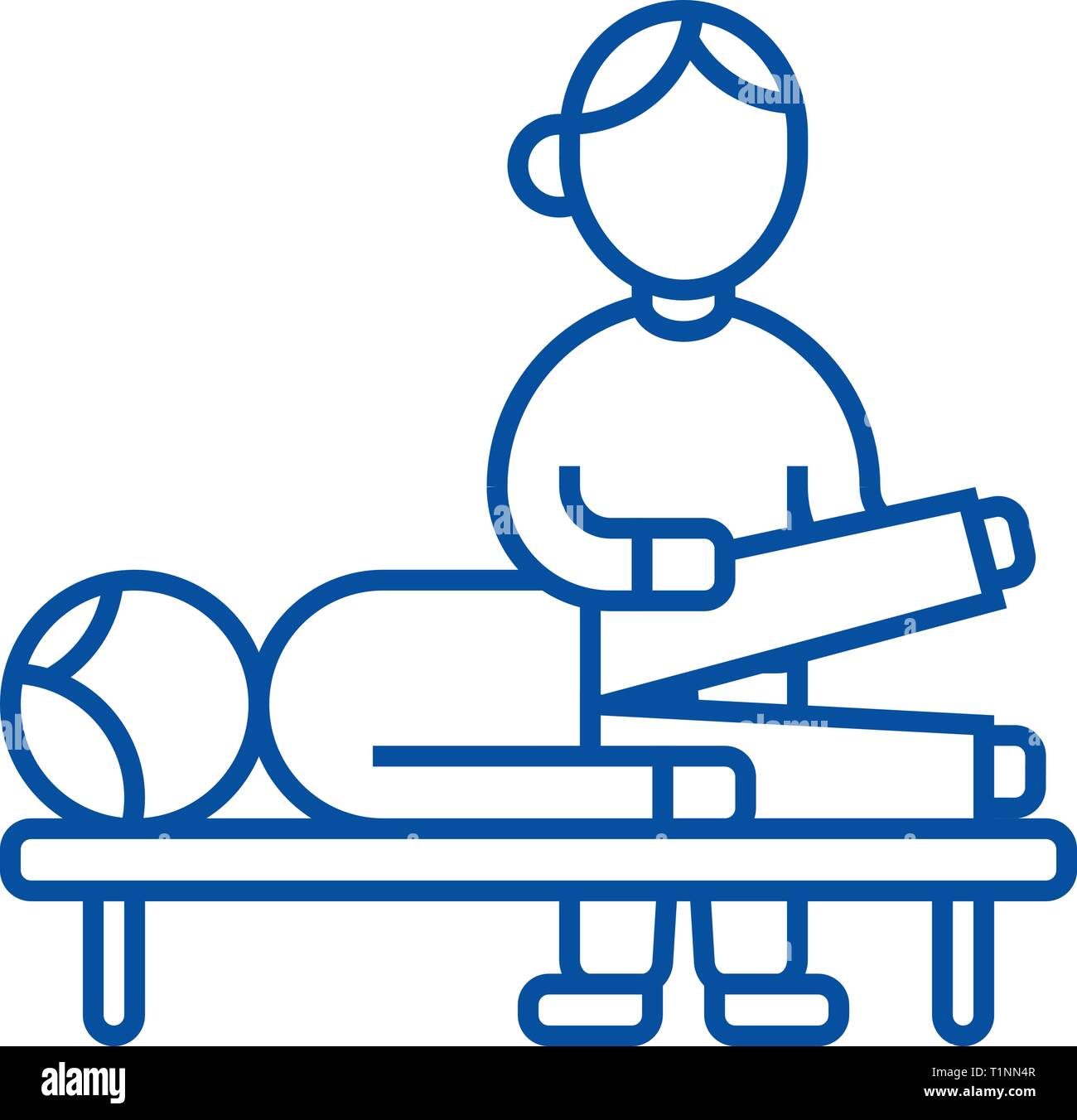 Osteopathy,manual therapy,massage line icon concept. Osteopathy,manual therapy,massage flat ...