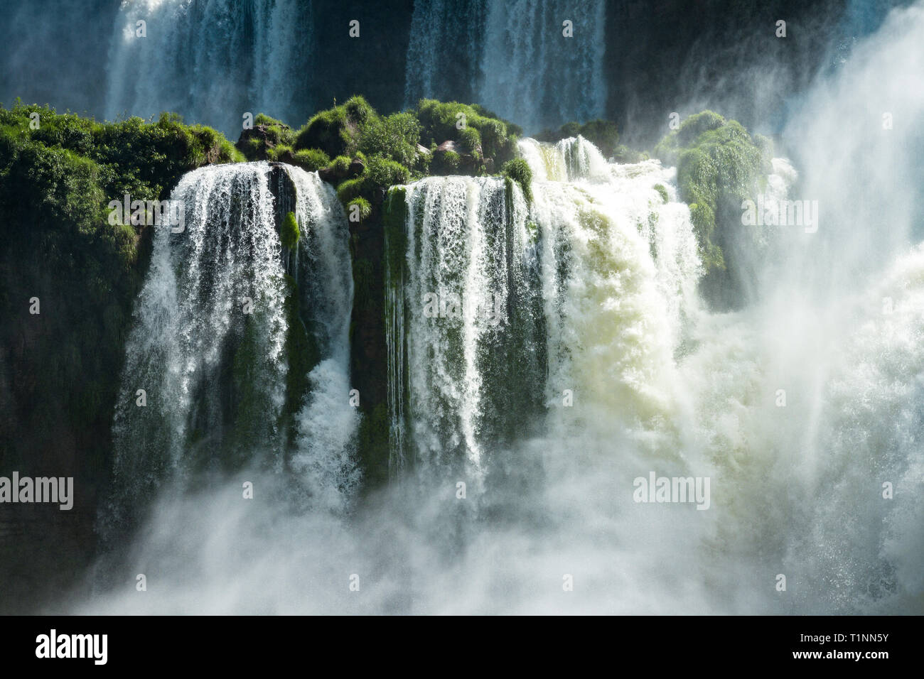The Amazing waterfalls of Iguazu in Brazil Stock Photo - Alamy