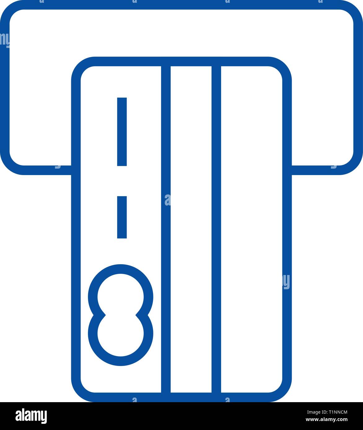 Payment line icon concept. Payment flat vector symbol, sign, outline ...