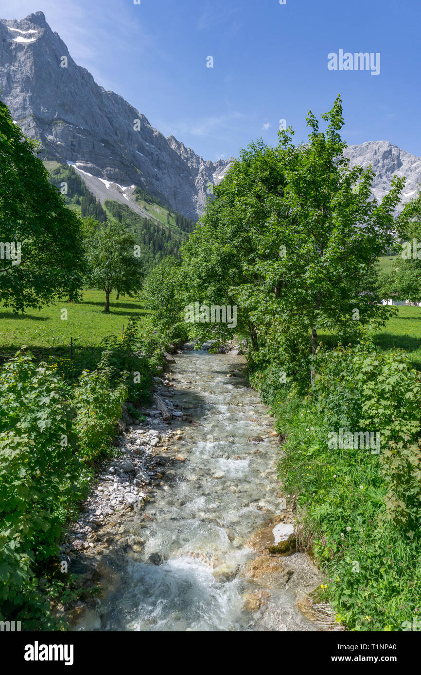 Creek green meadows trees hi-res stock photography and images - Alamy