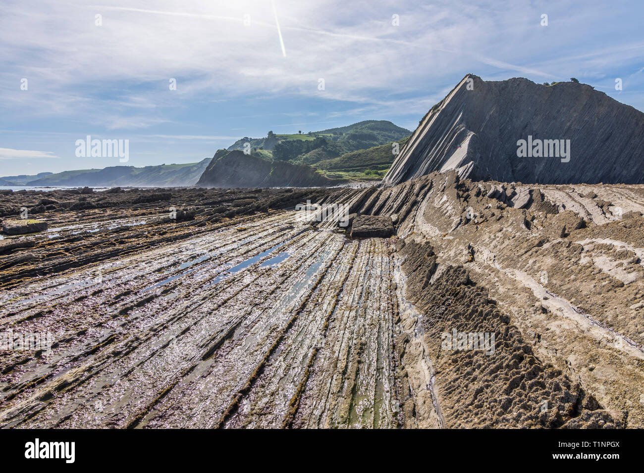 The Flysch of Zumaia, Basque Country, Spain Stock Photo - Alamy