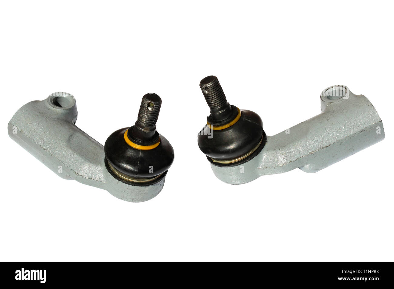 Steering tips for front wheel drive car isolated on white Stock Photo ...