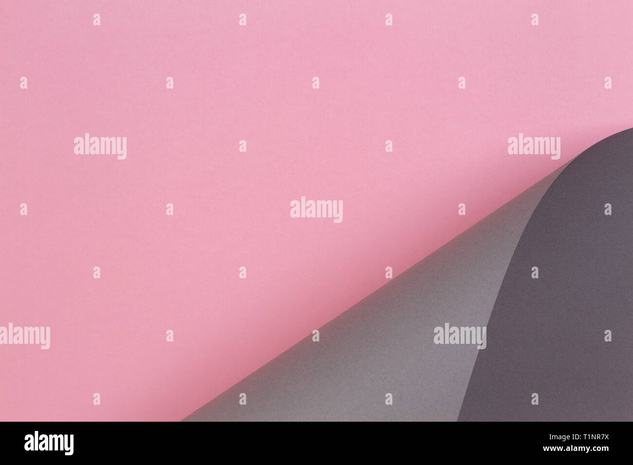 Abstract geometric shape pastel pink and gray color paper background ...