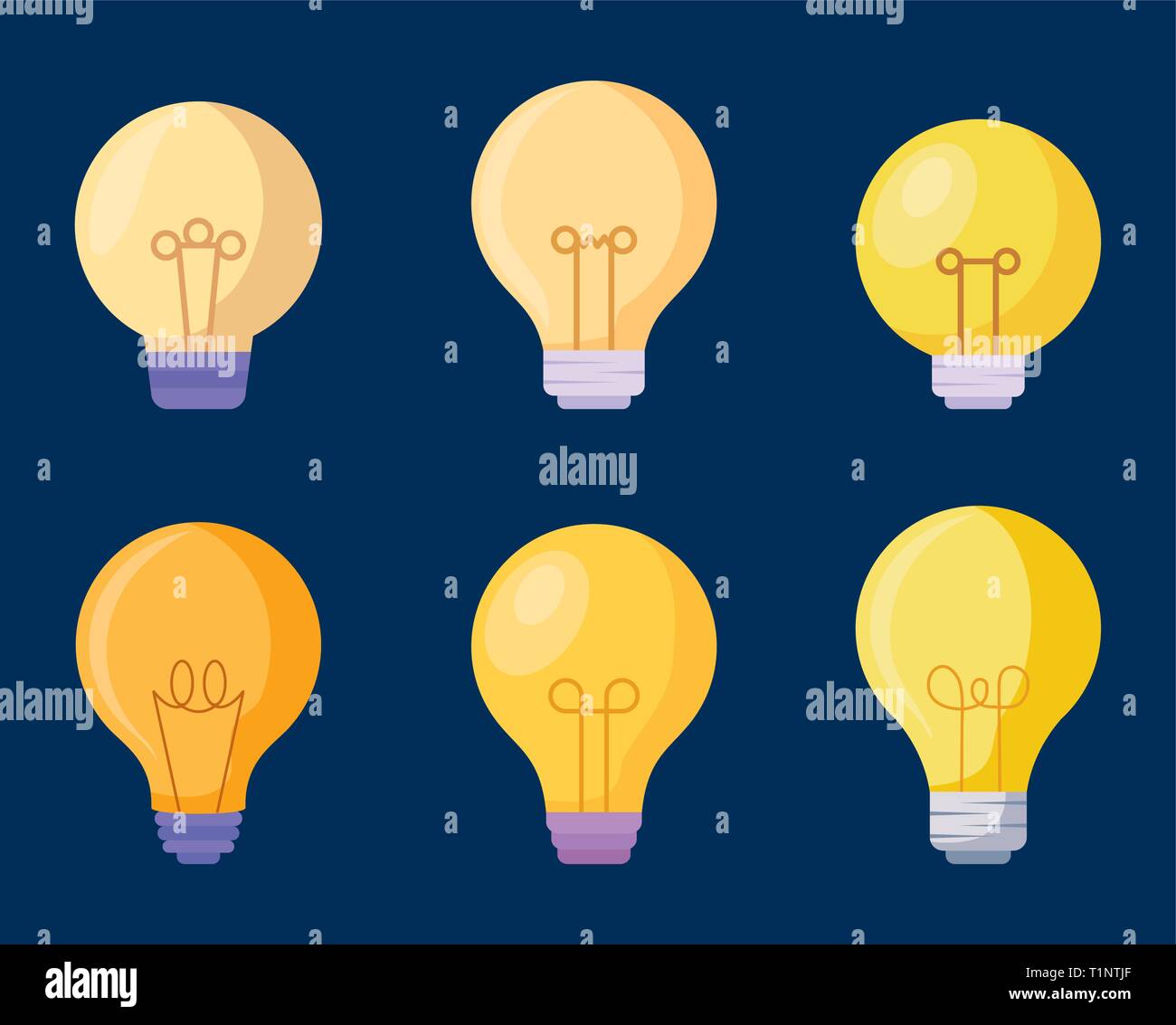 set light bulbs icons vector illustration design Stock Vector Image & Art - Alamy