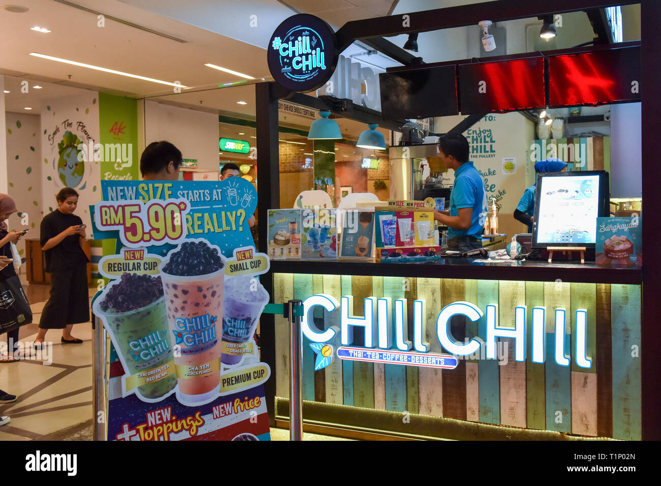 Refreshments Kiosk Kuala Lumpur Stock Photo - Alamy
