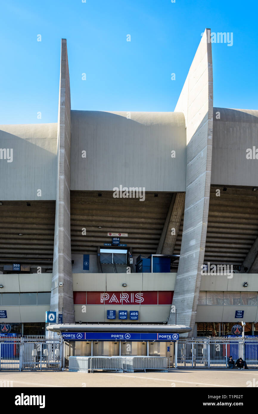 Paris, France - March 21, 2019: The gate A giving access to the "Paris ...