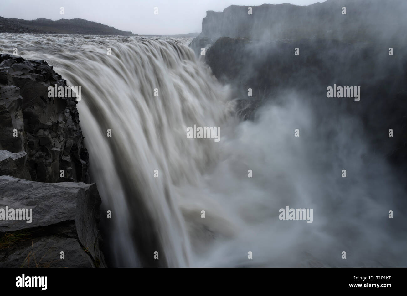 Detifoss waterfall - the most powerful waterfall on Iceland Stock Photo ...