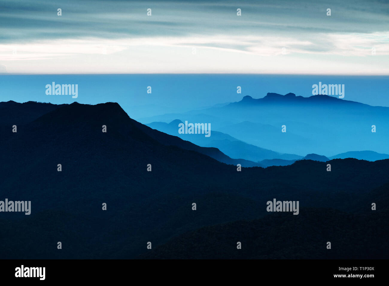 Light blue landscape hi-res stock photography and images - Alamy