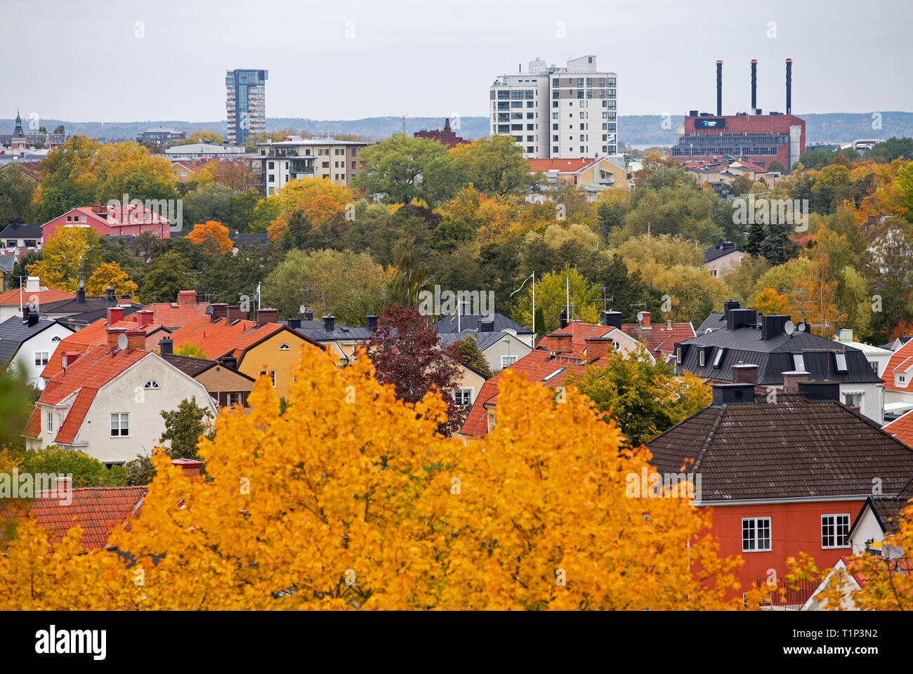 View of the city of Linköping Stock Photo - Alamy