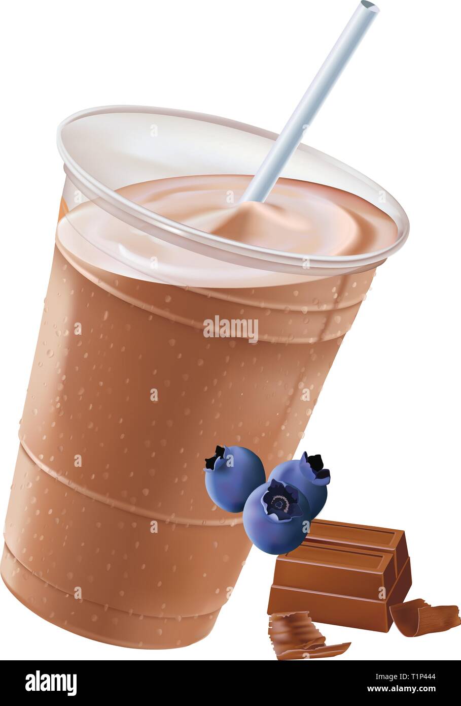 Blueberry sweet treat Stock Vector Images - Alamy
