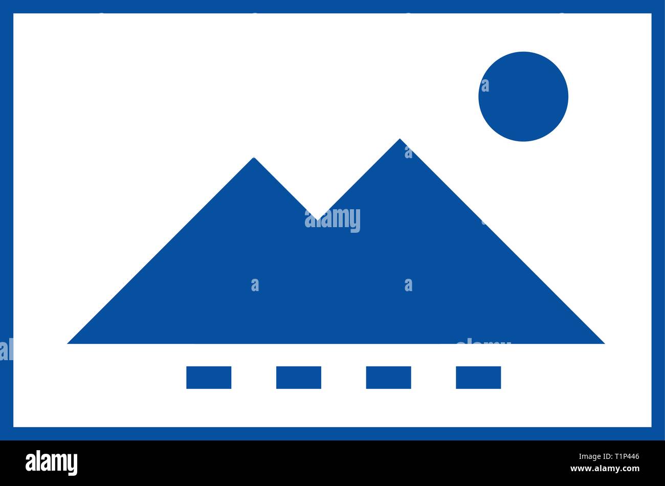 Image file line icon concept. Image file flat vector symbol, sign ...