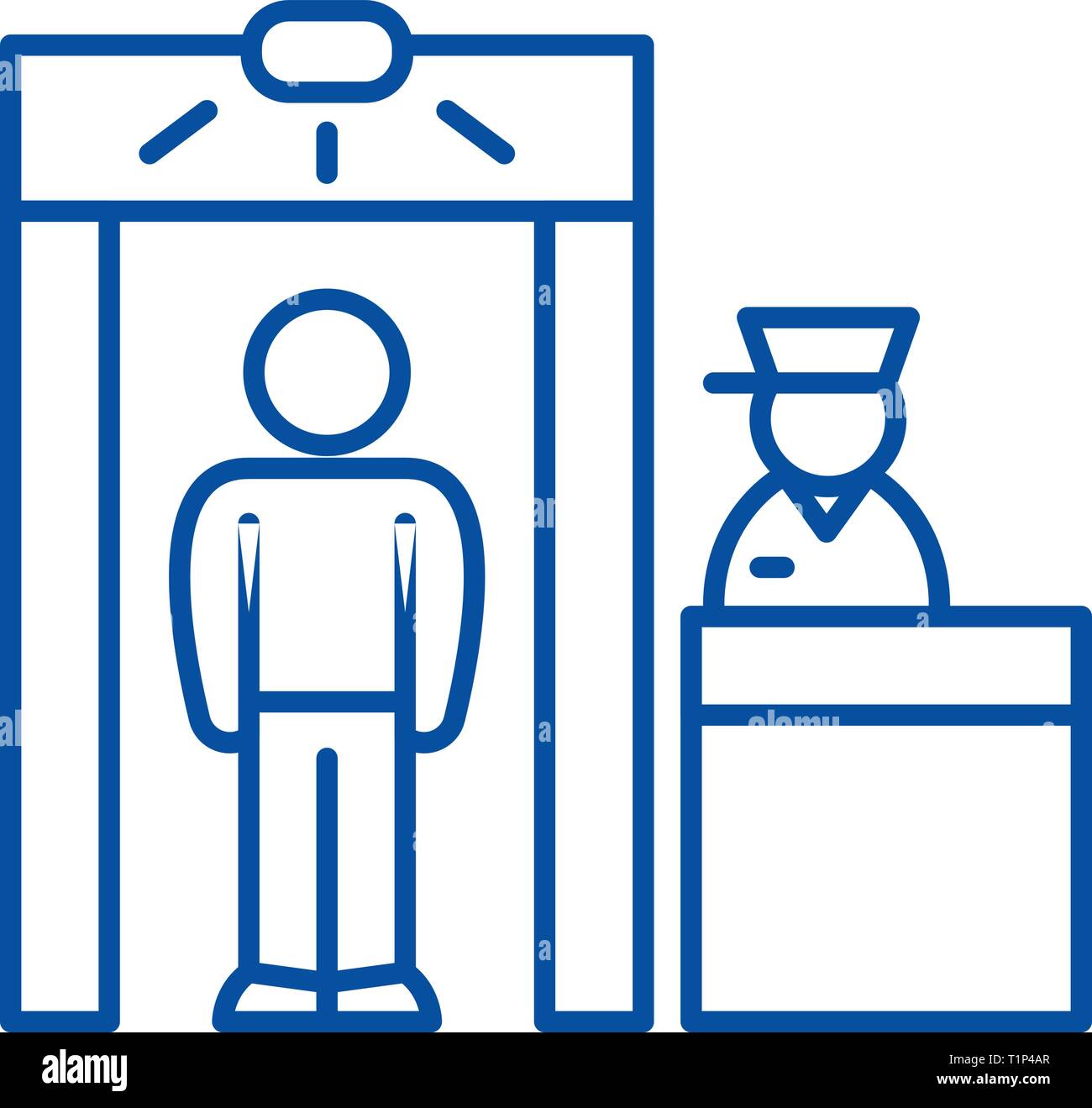 Inspection line icon concept. Inspection flat vector symbol, sign ...