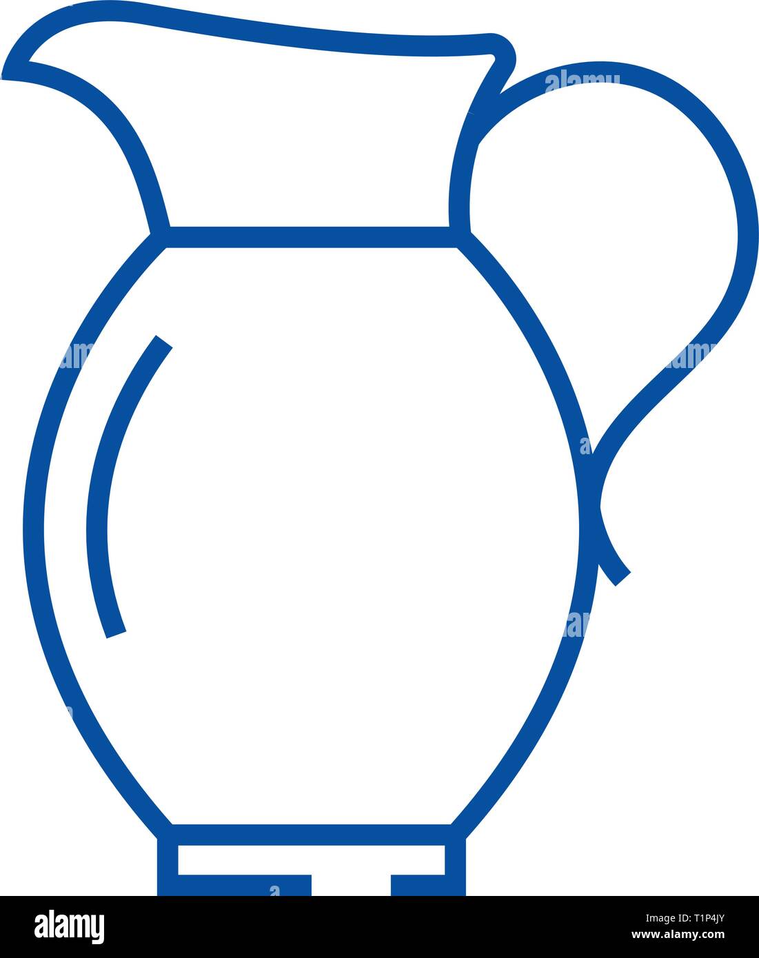 Jar line icon concept. Jar flat vector symbol, sign, outline ... Jar line icon concept. Jar flat vector symbol, sign, outline ...