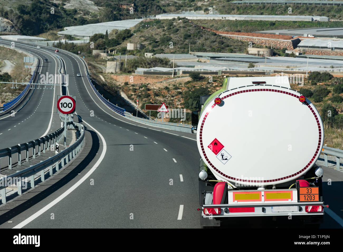 Fuel tanker truck Stock Photo - Alamy