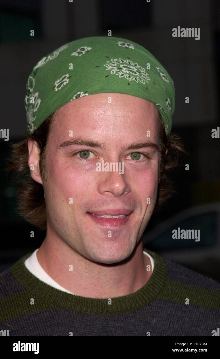 LOS ANGELES, CA. April 06, 2000: Actor Brad Rowe at the world premiere ...