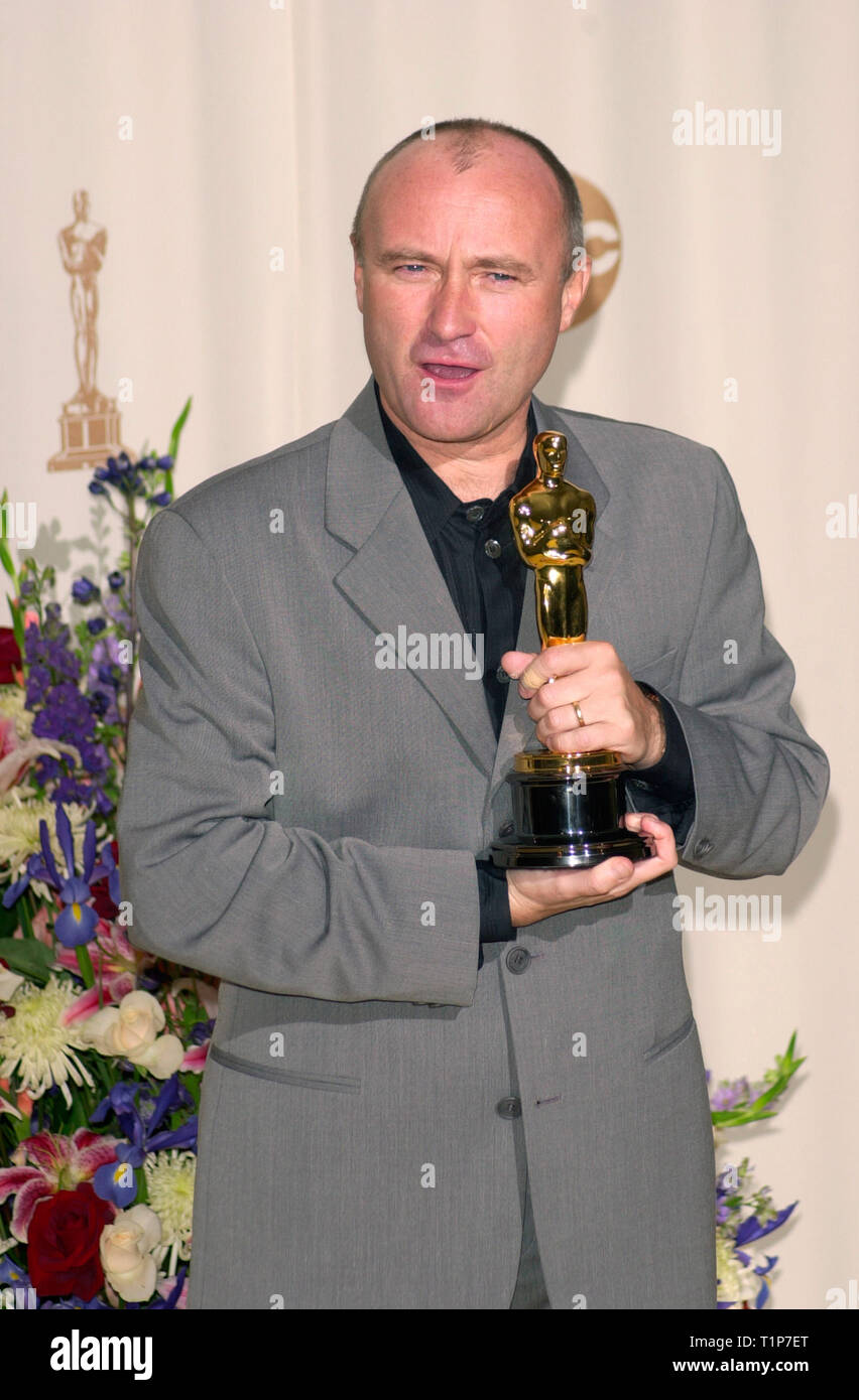 LOS ANGELES, CA. March 26, 2000: Pop star Phil Collins at the 72nd ...