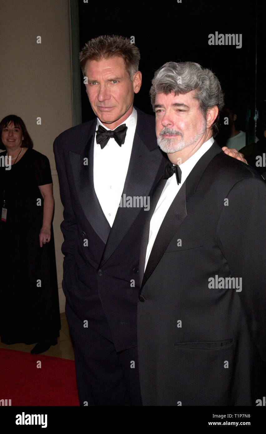 LOS ANGELES, CA. February 17, 2000: Actor Harrison Ford (left ...