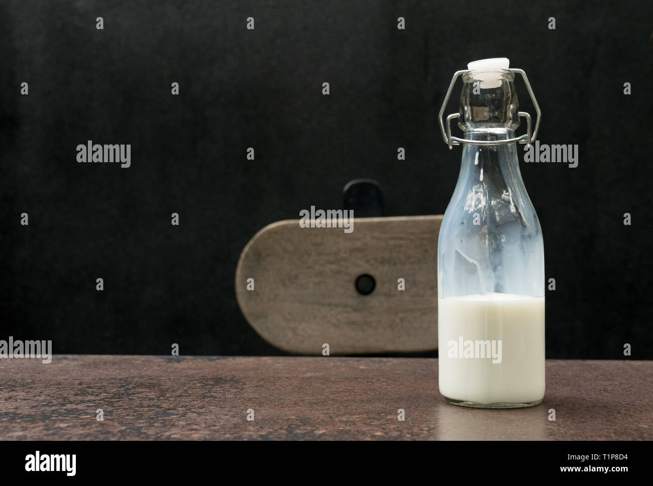 Bottle of milk on table hi-res stock photography and images - Alamy