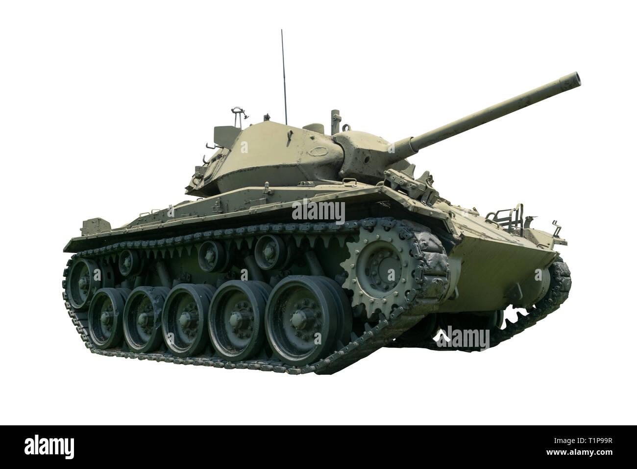 Tank in the Army in isolated background Stock Photo - Alamy