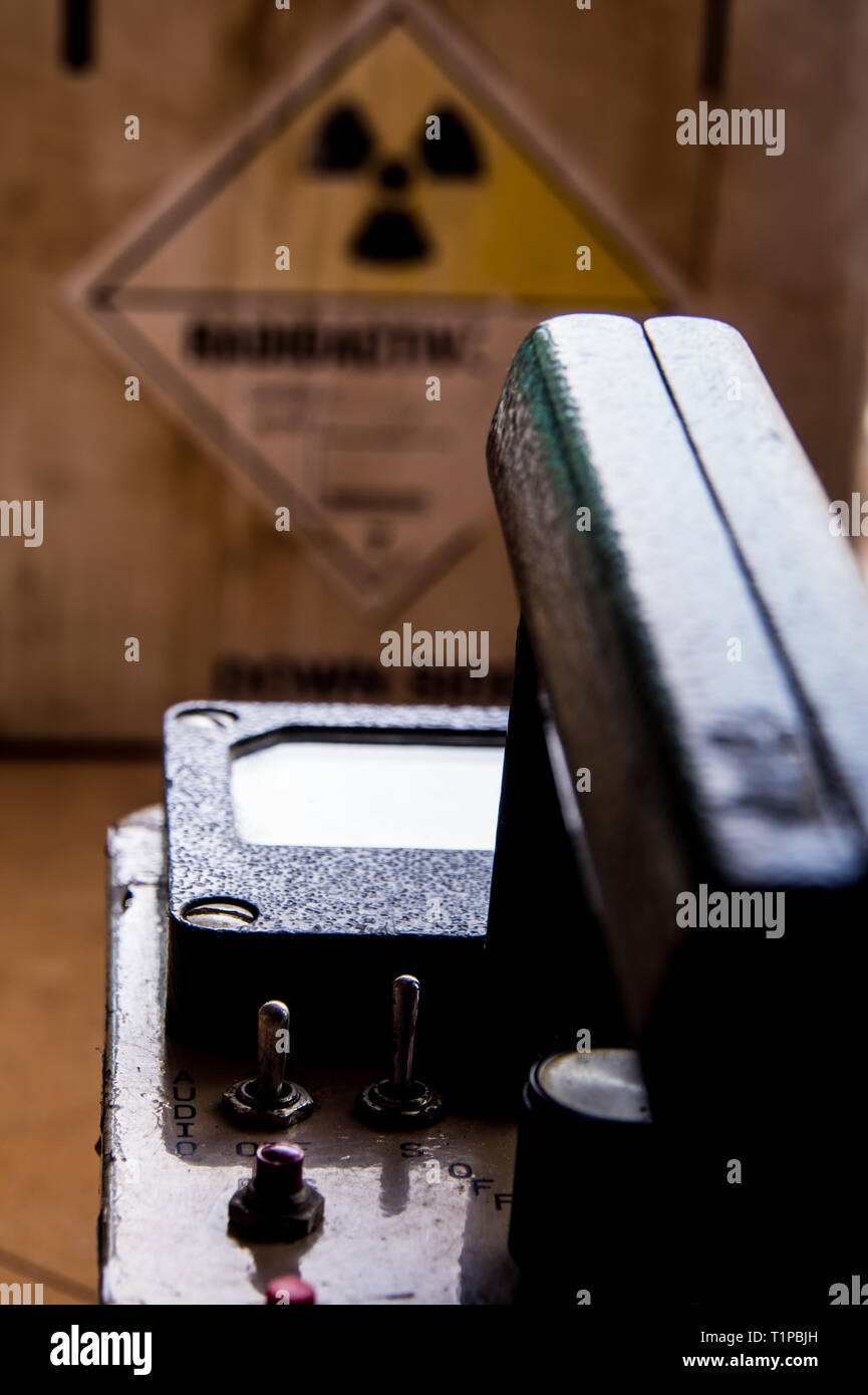 Radiation measurement with radiation survey meter Stock Photo - Alamy