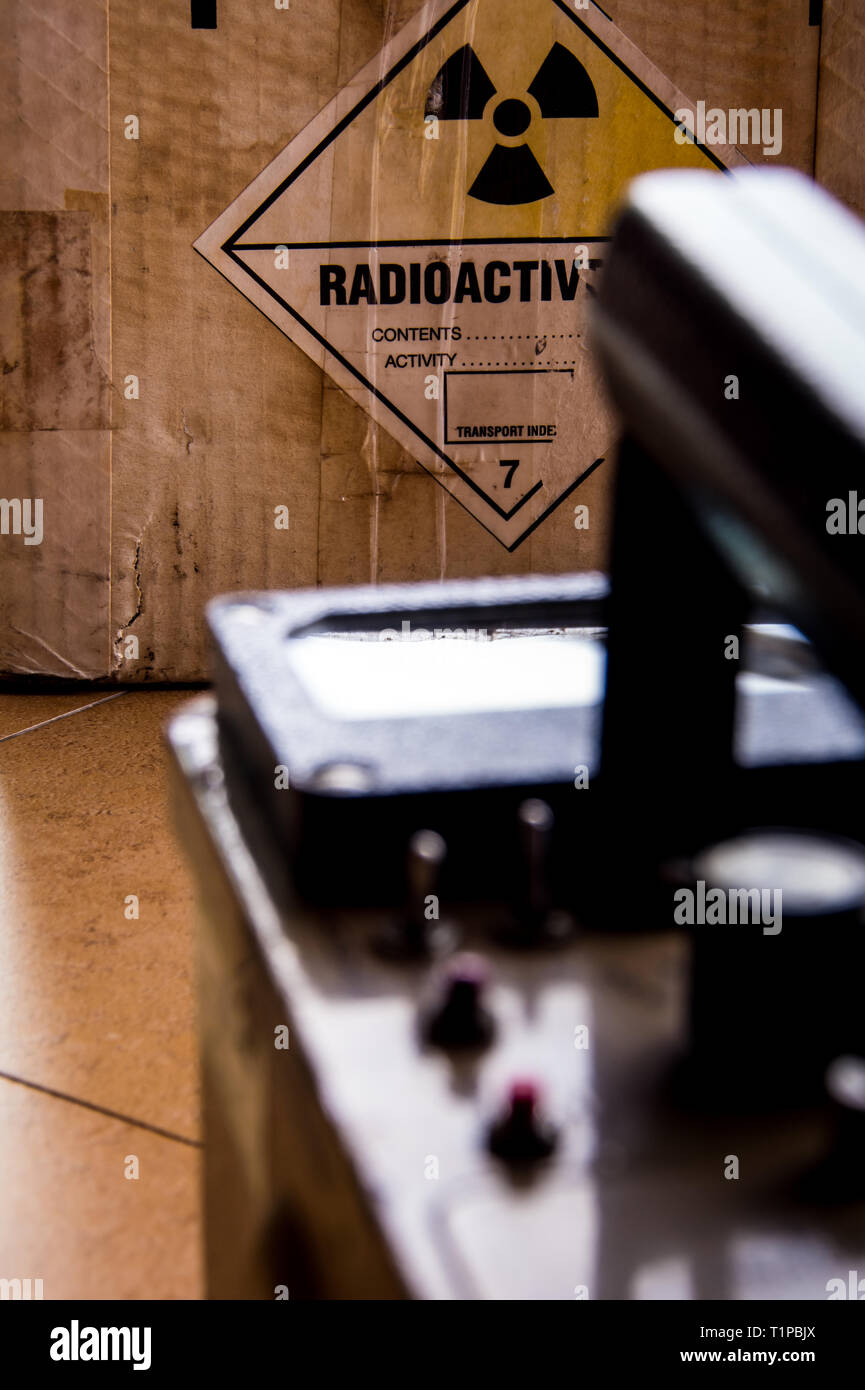 Radiation Measurement With Radiation Survey Meter Stock Photo Alamy