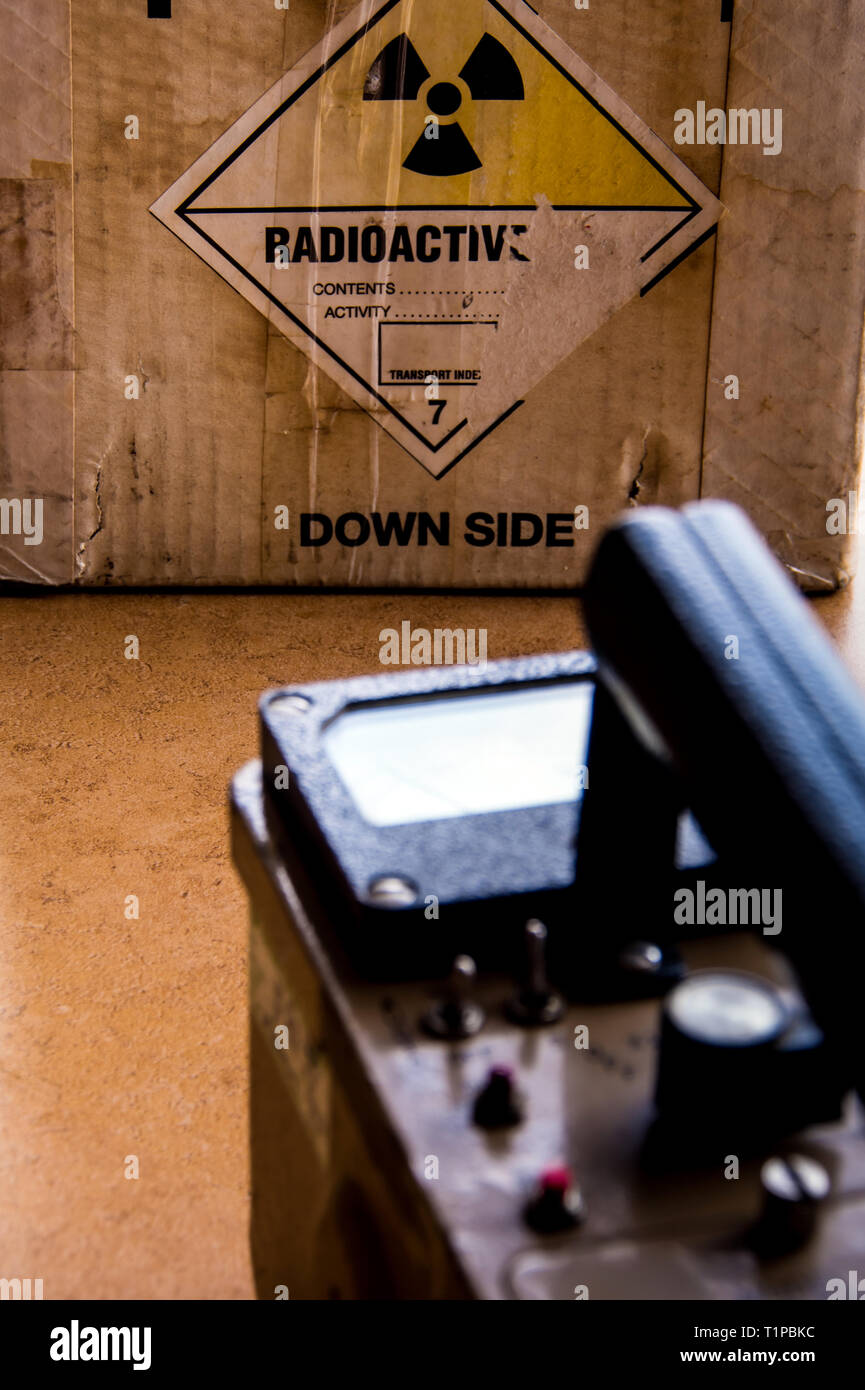 Geiger Counter And Radiation Sign High Resolution Stock Photography and ...