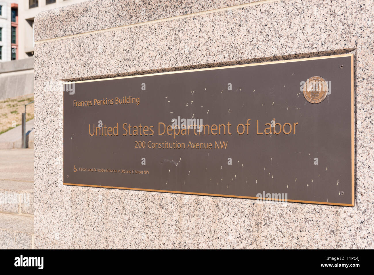 Sign on the exterior of The Francis Perkins building at 200 ...